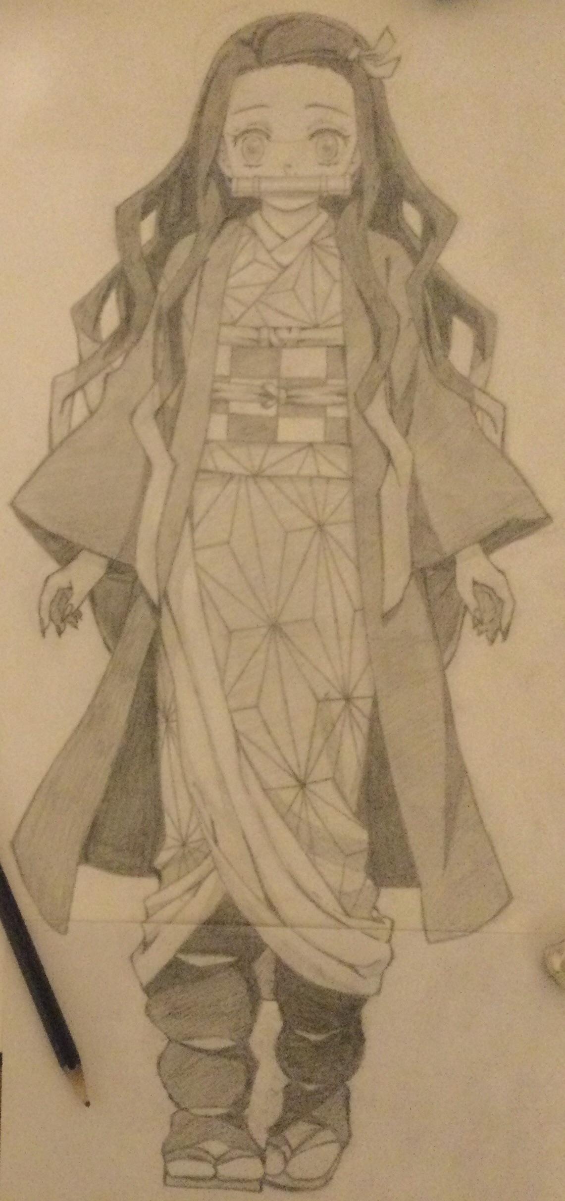 Drew nezuko from demon slayer | Scrolller