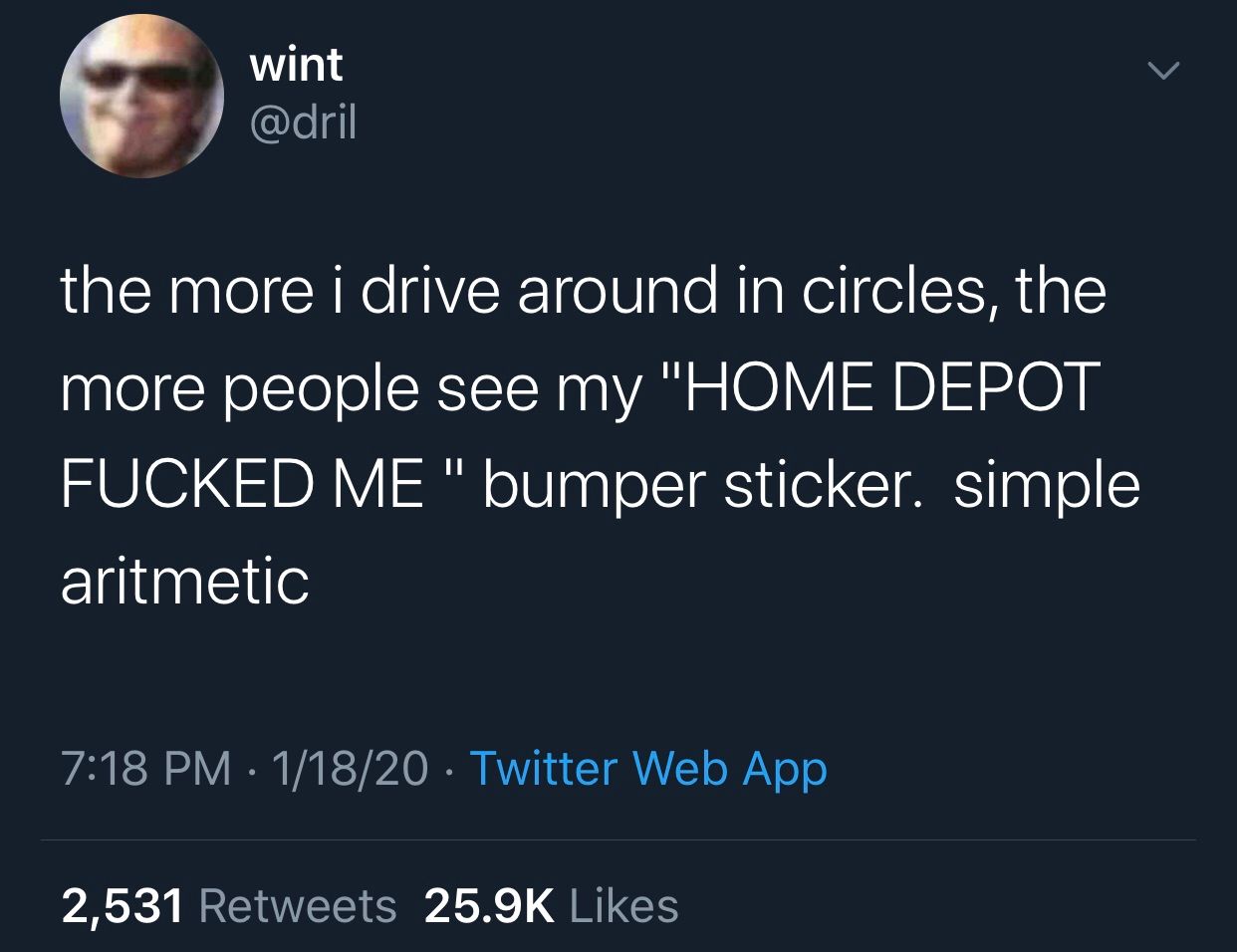 Dril’s new bumper sticker | Scrolller
