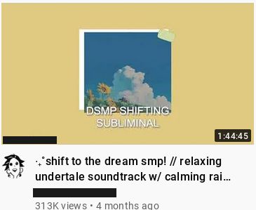 'DSMP Shifting subliminal' | Scrolller