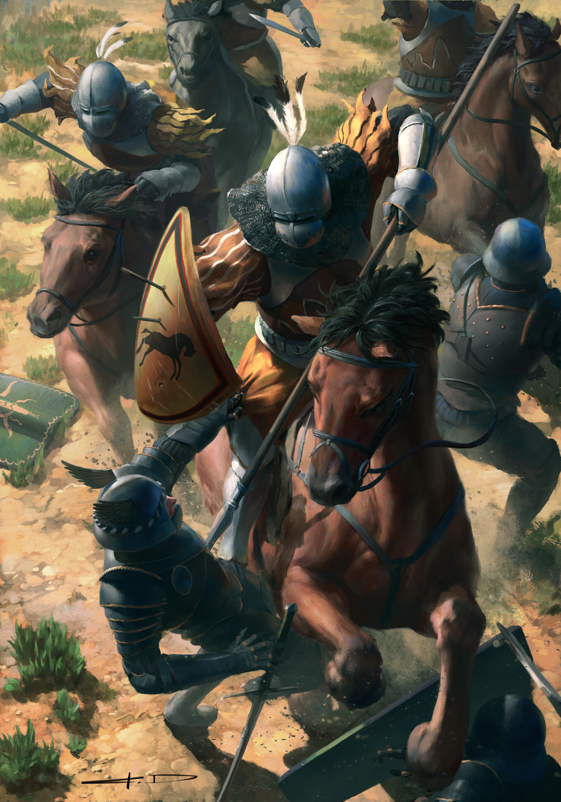 Dun Banner Heavy Cavalry by Stanton Feng | Scrolller