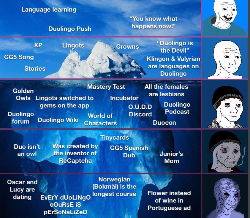 Duolingo Iceberg chart | Scrolller