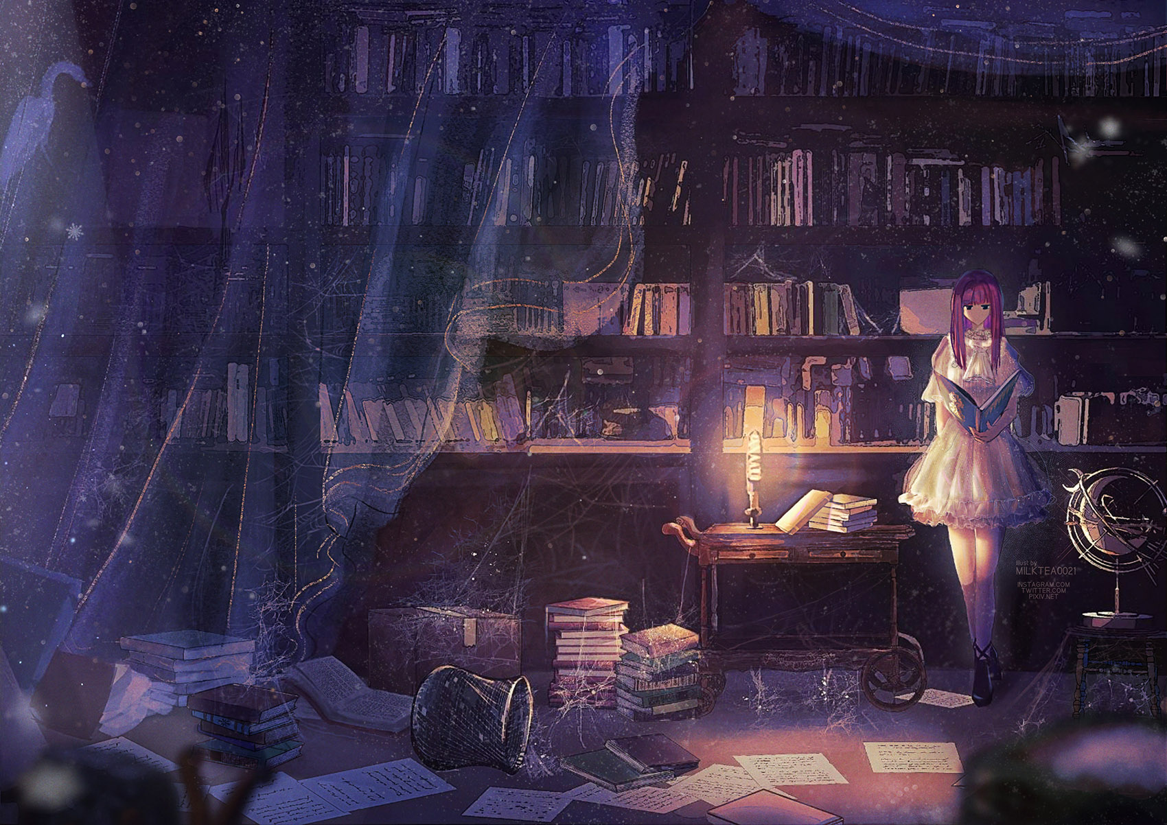 Dusty Library [Original] | Scrolller