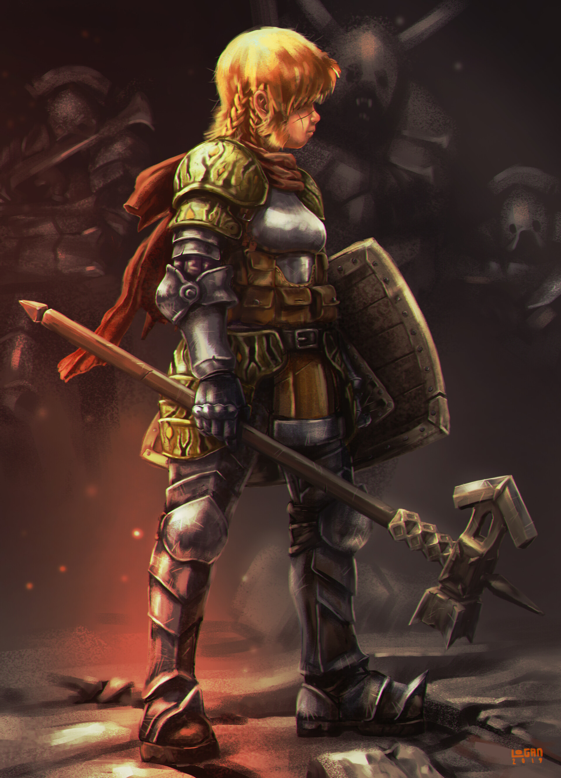 dwarf mercenary by logan espartero | Scrolller