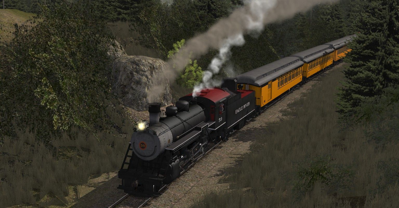 Eagle River #50 on a passenger train | Scrolller