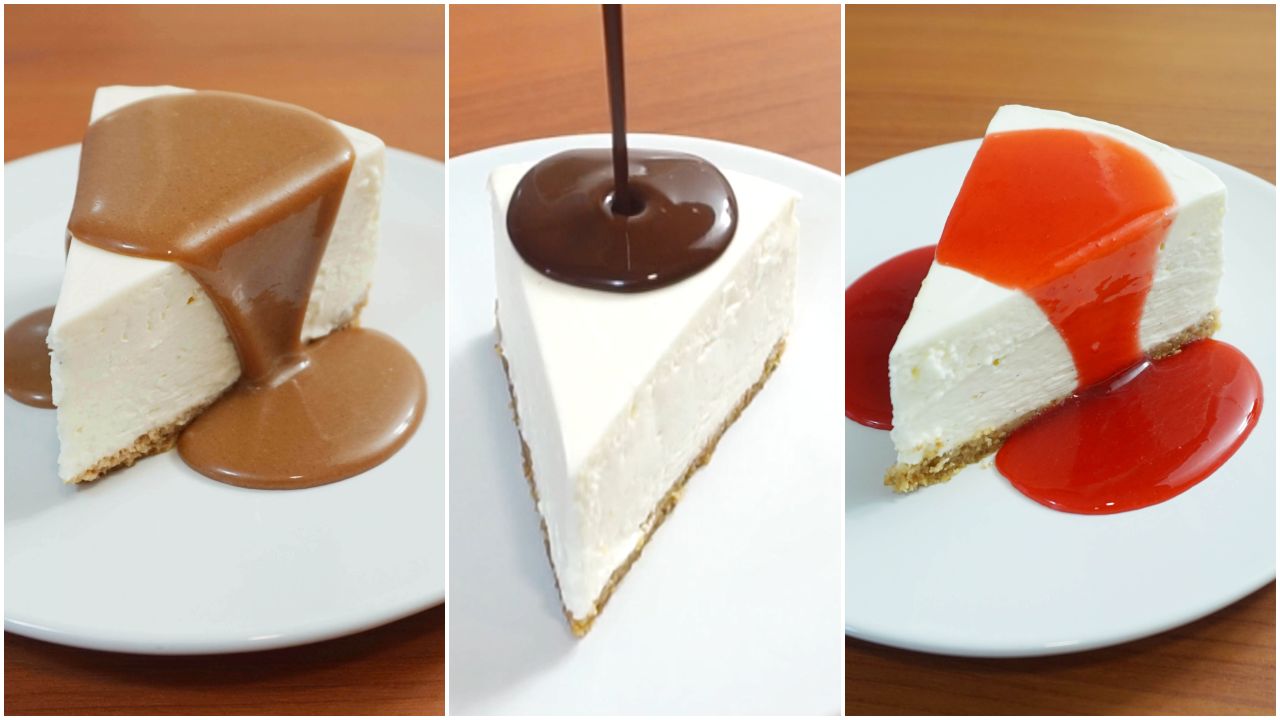 Easy No Bake Cheesecake With 3 Microwavable Toppings! | Scrolller