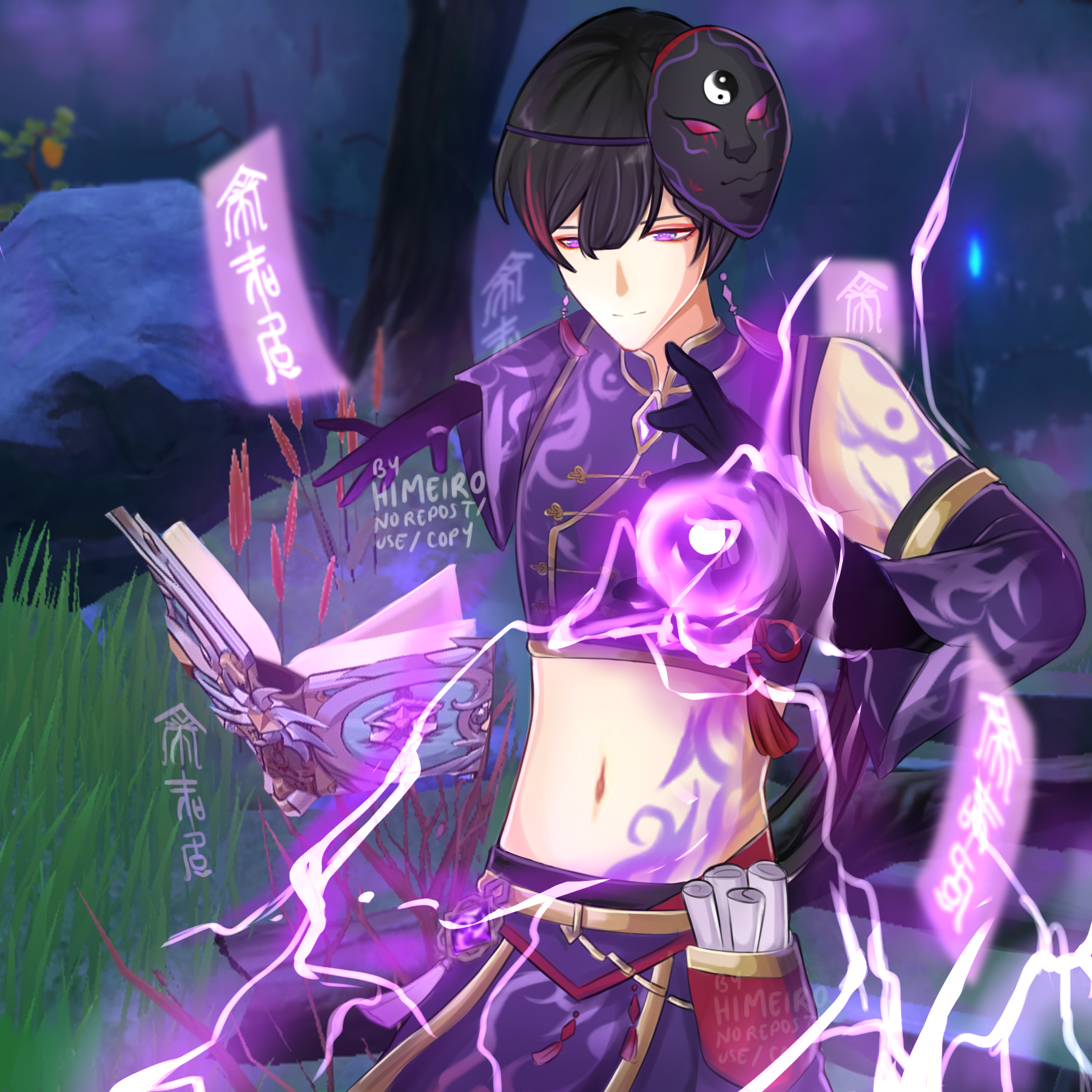 edit of my genshin oc casting his skill! | Scrolller