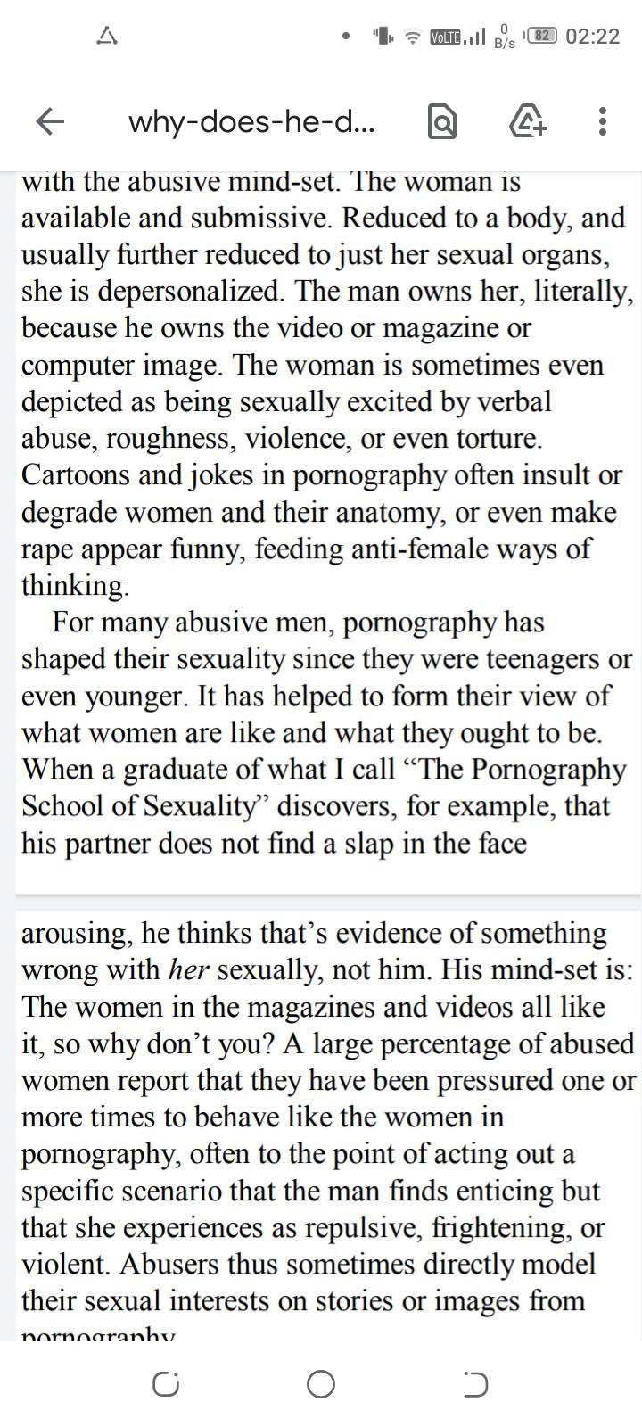 Effects of Porn From "Why Does He Do That" | Scrolller