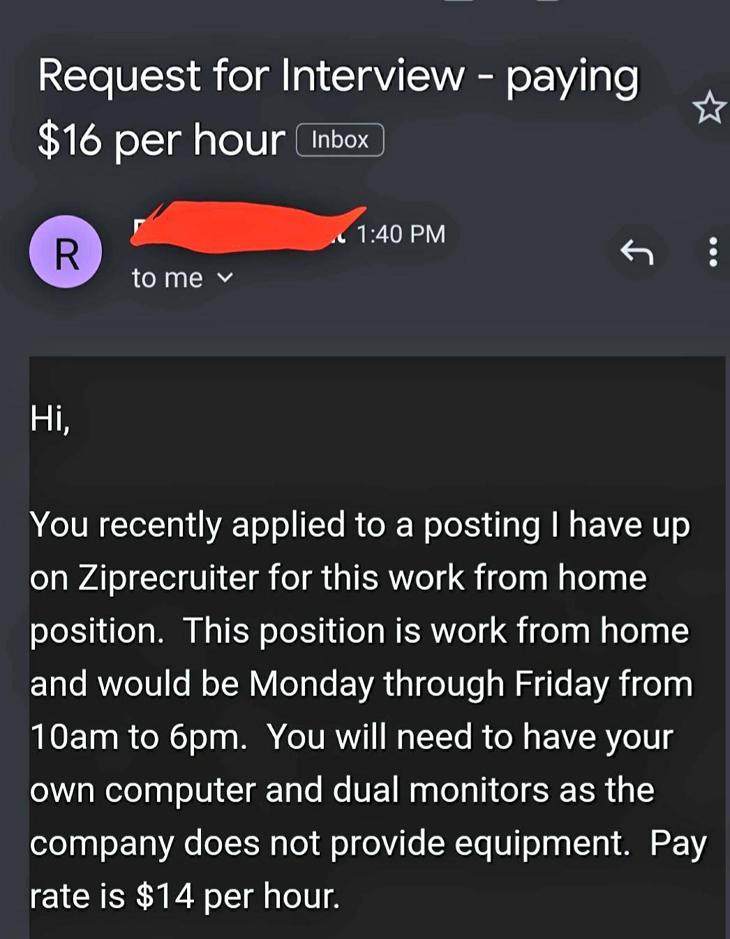 Either this recruiter is misleading or doesn't know how much they'll be paying new hires ...