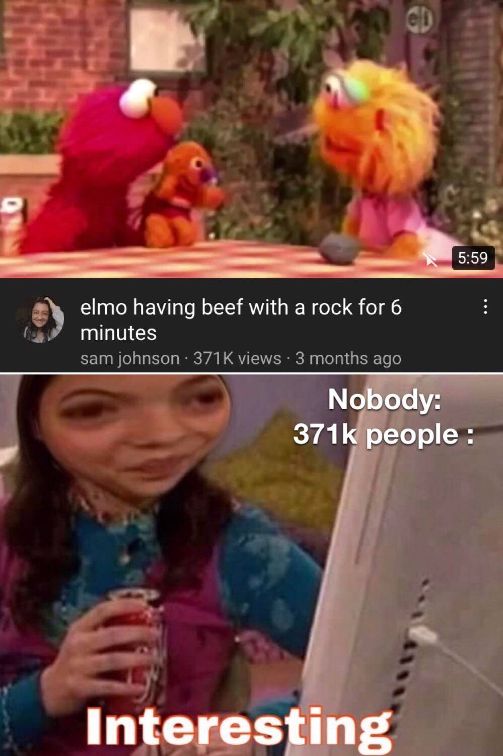 Elmo is pissed off | Scrolller