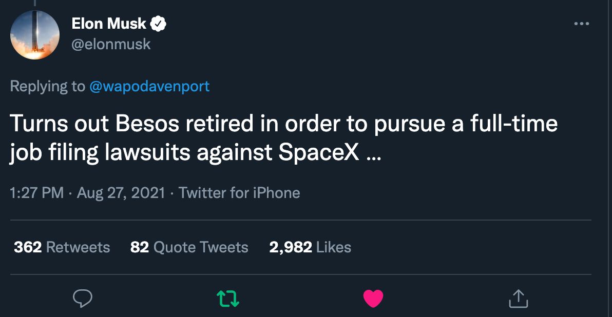 Elon keeps roasting him lmao. | Scrolller