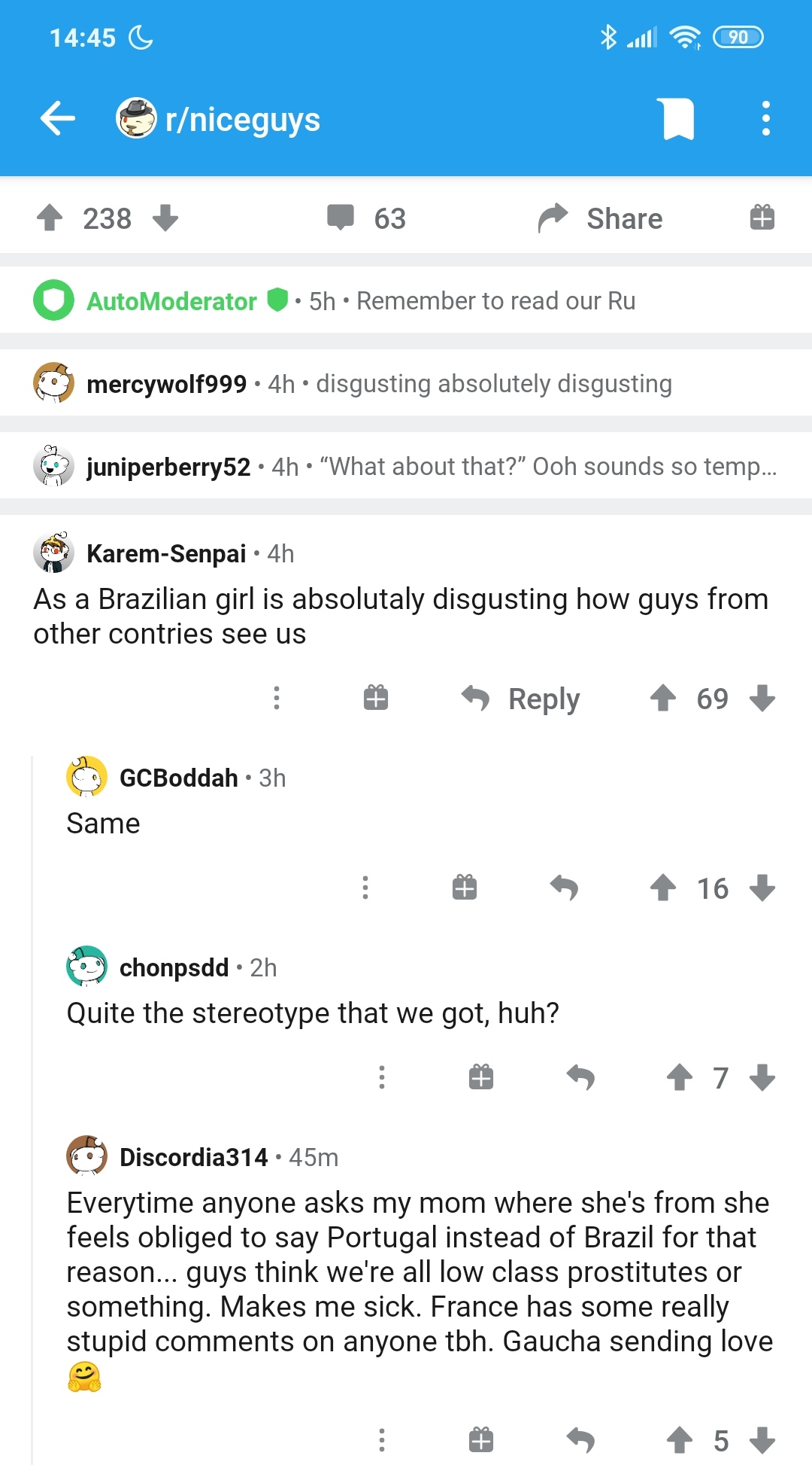 Em contraste com um outro post meu | Scrolller