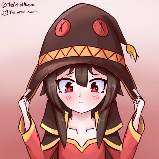 Embarrassed Megumin, drawn by me! | Scrolller