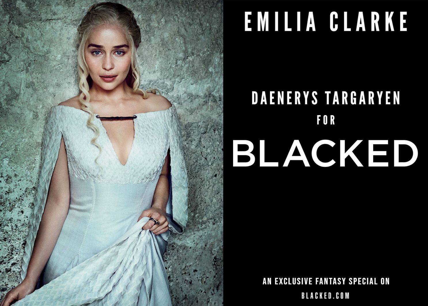 Emilia Clarke For Blacked Scrolller