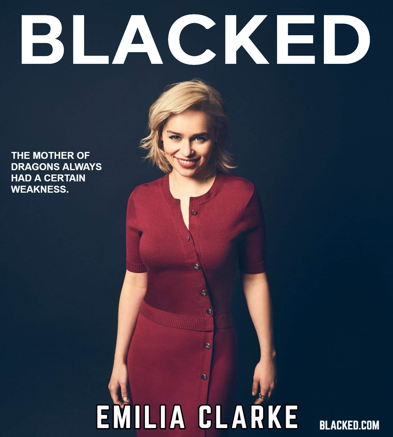 Emilia Clarke for Blacked. | Scrolller