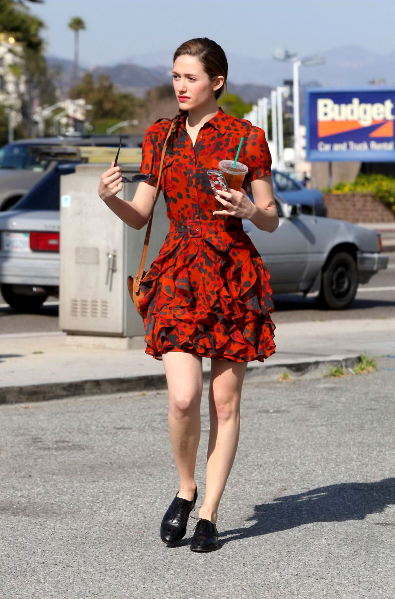 Emmy Rossum - Candid Photo - Beverly Hills - April 6, 2012 | Scrolller