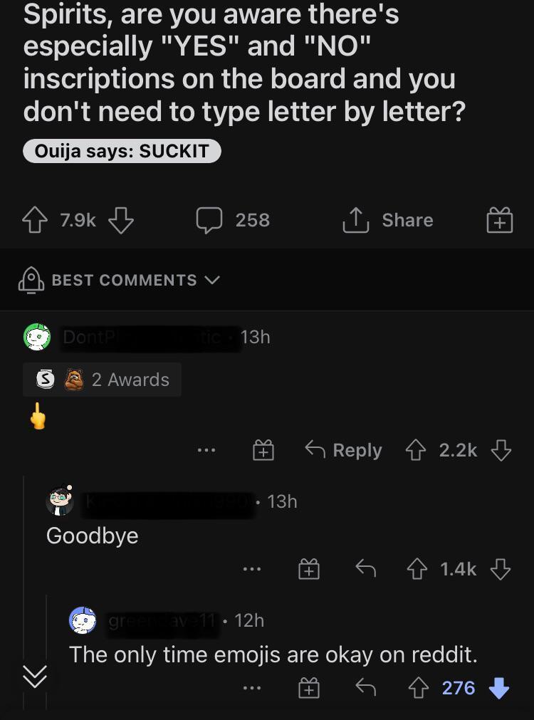 Emoji Bad, Reddit Good | Scrolller