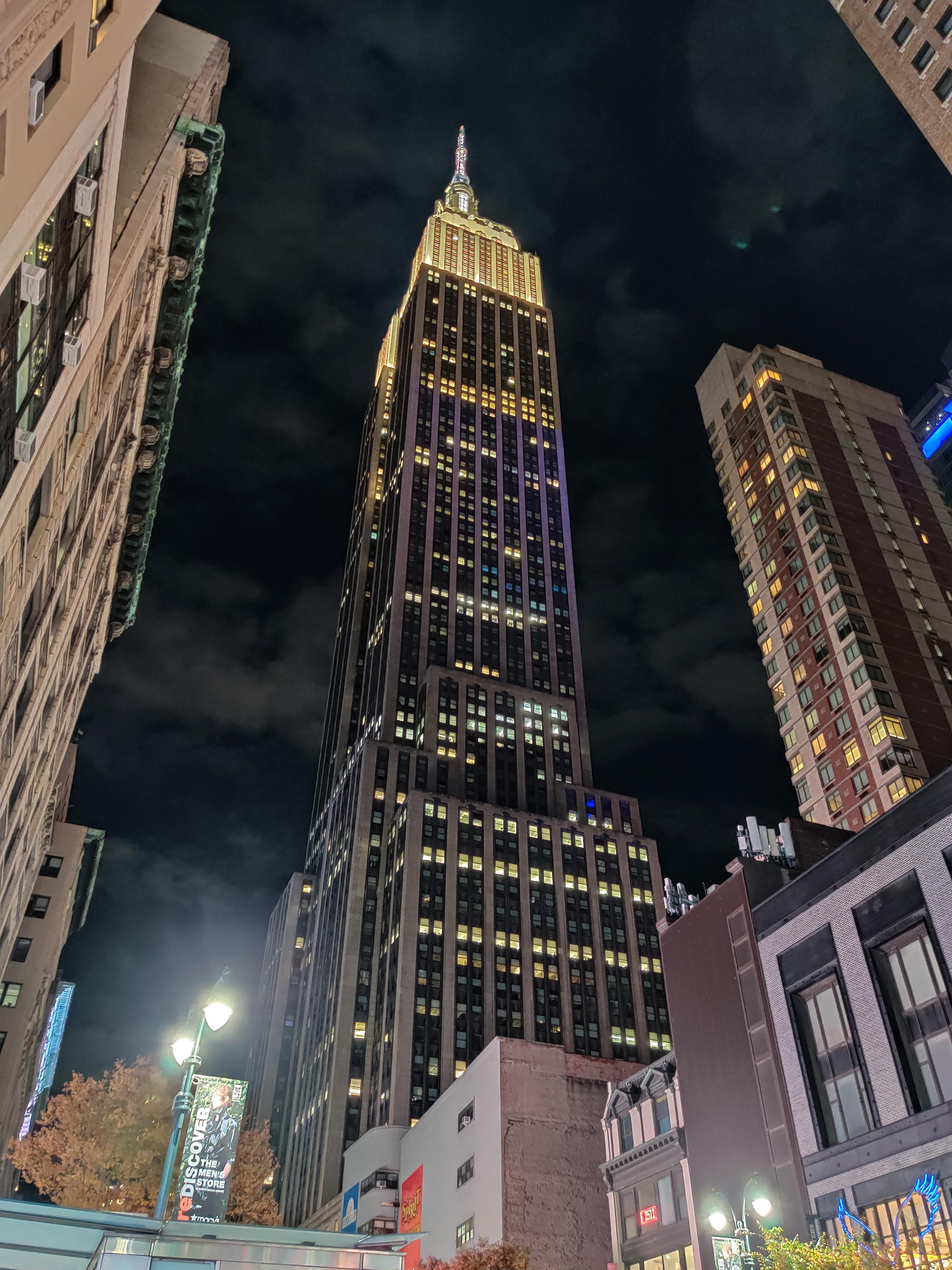 Empire State Building - night scape mode | Scrolller