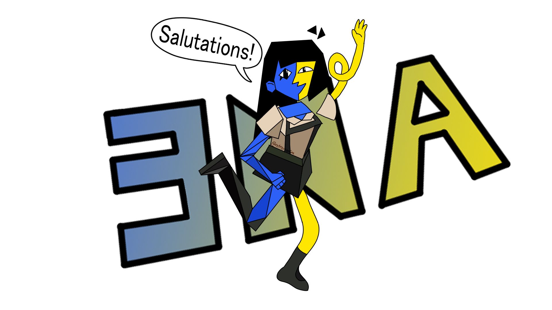 ENA Art I Made! This was my first time ever doing line art since I'm new to the art scene ...