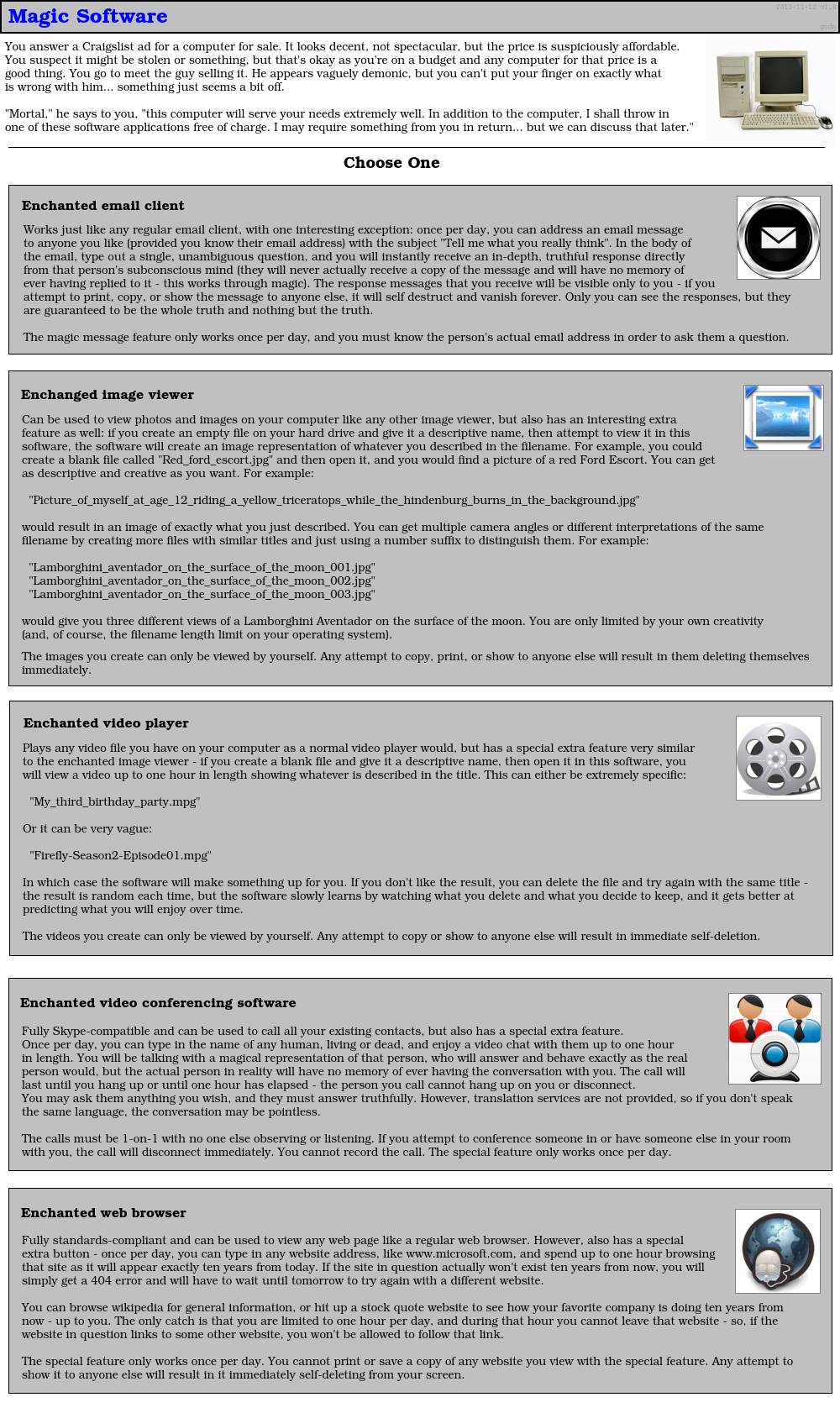 Enchanted Computer/Magic Software | Scrolller