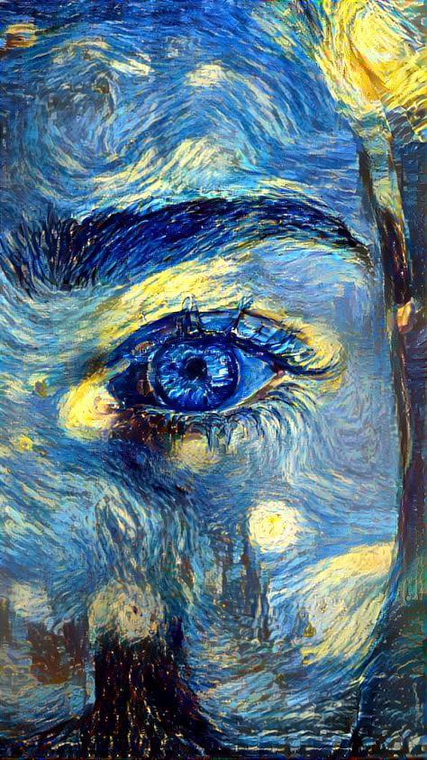 Endless Blue Eyes, Me, Digital, 2021 | Scrolller