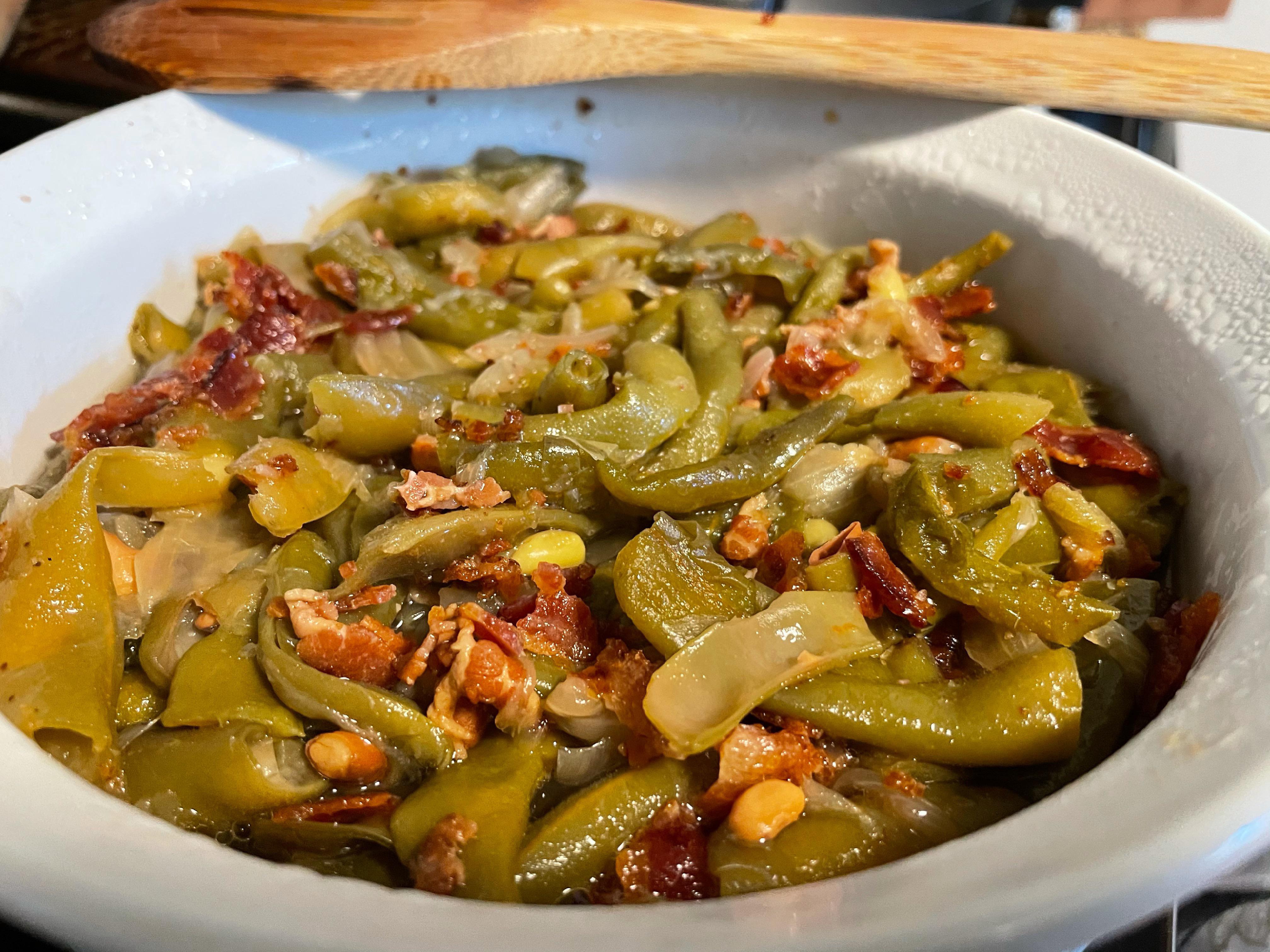 Enjoyed the last of my homegrown green beans today. | Scrolller