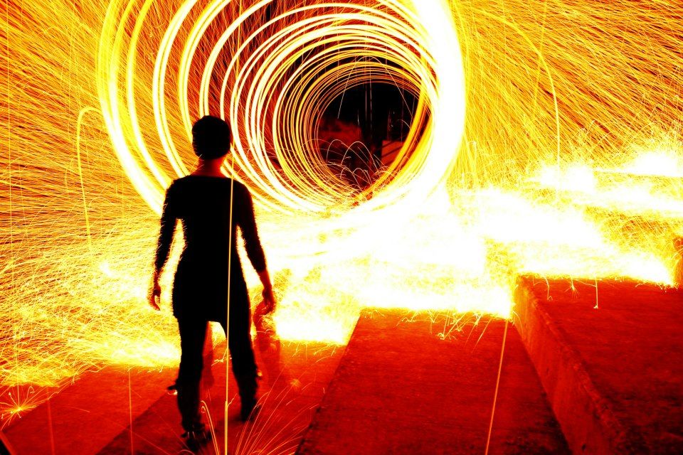 Entering the fire tunnel. | Scrolller