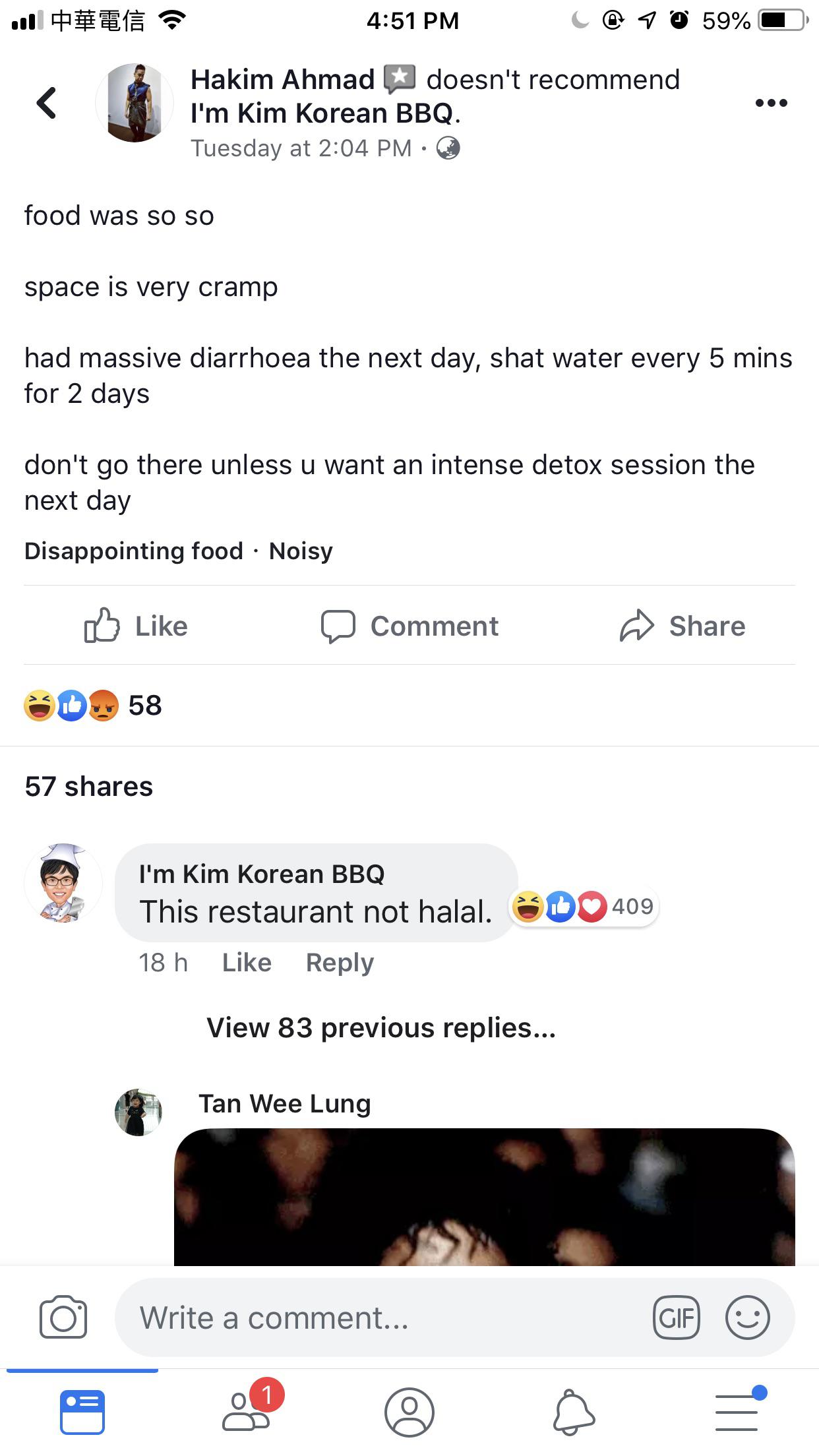 Epic Reply By I'm Kim Korean BBQ | Scrolller