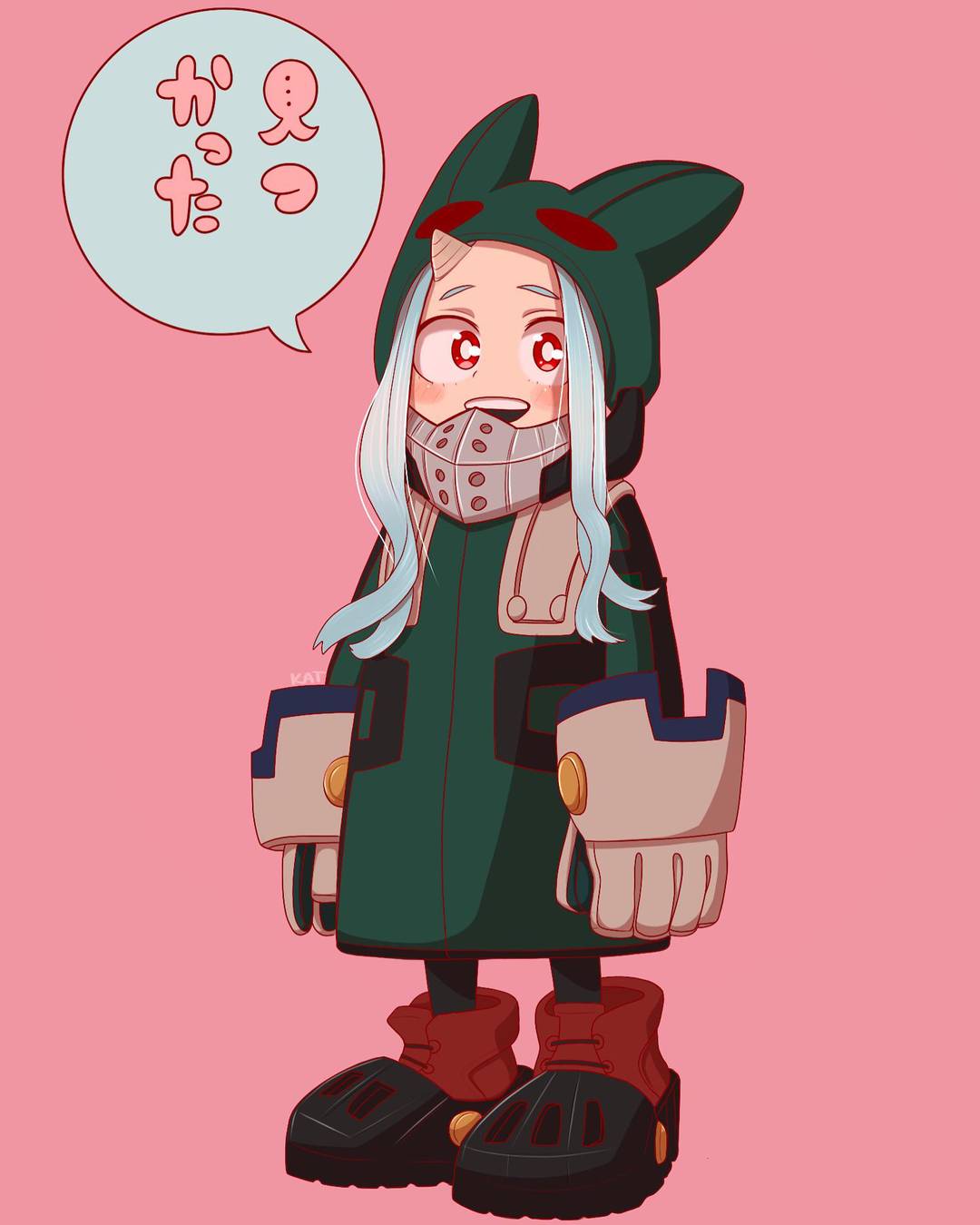 Eri Dressed As Her Hero Deku Colored Scrolller