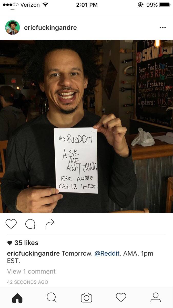 Eric Andre AMA tomorrow @1 pm EST | Scrolller