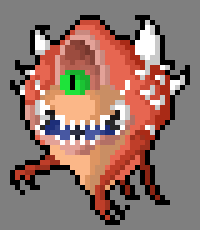 Espero que les guste este pixel art del demonio Cacodemon - Hope you like this pixel art of ...
