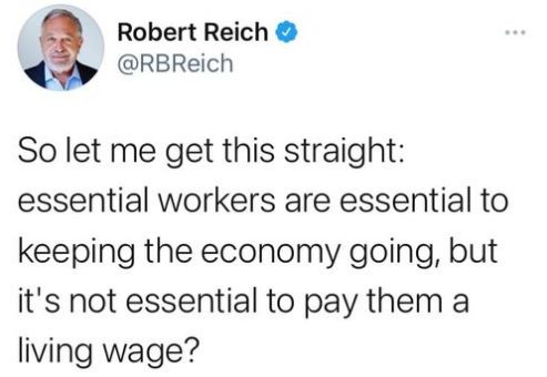 Essential workers are essential to keeping the economy going | Scrolller