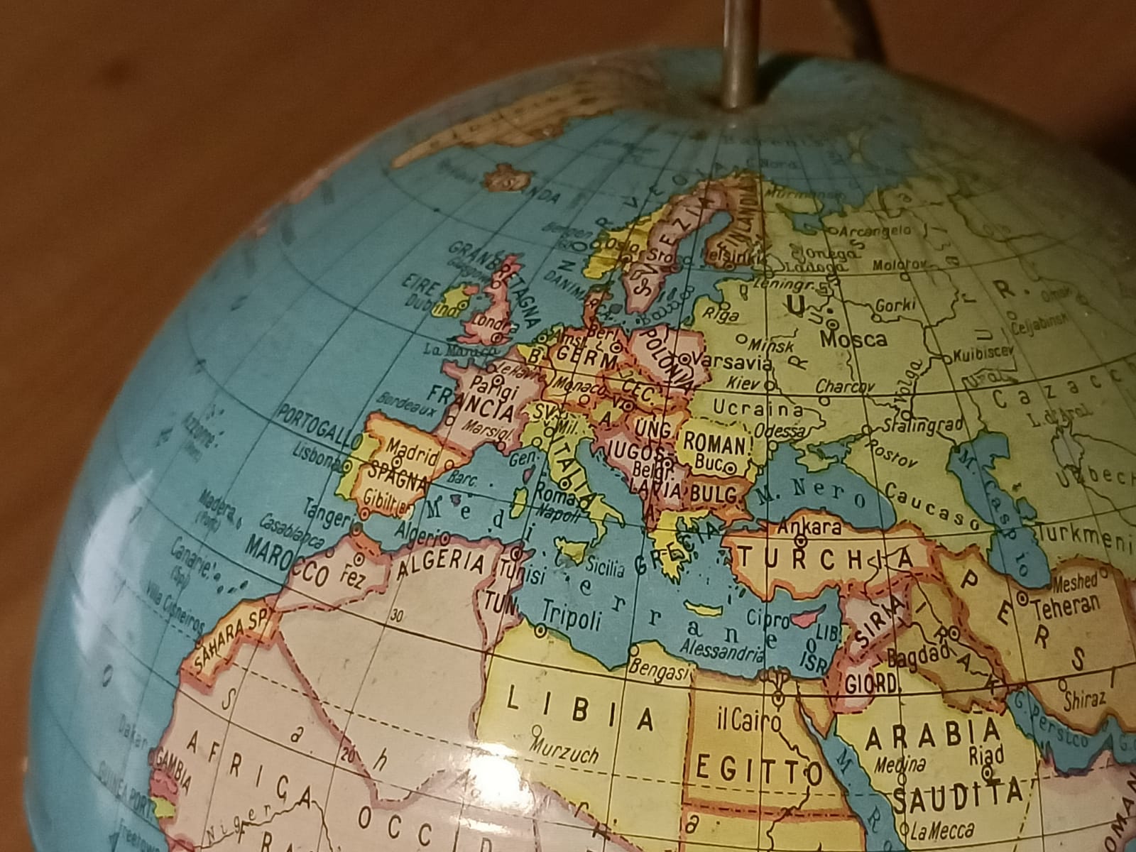 Europe in a 1947 globe | Scrolller