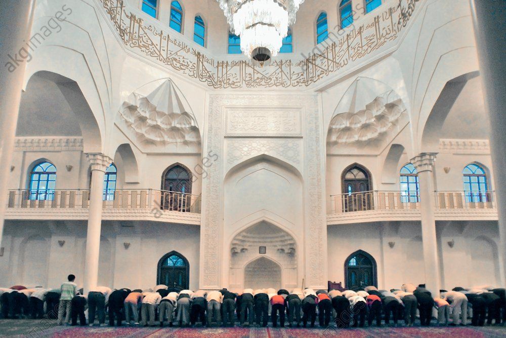 Evening worship at the Imam Termezi Mosque, Dushanbe | Scrolller