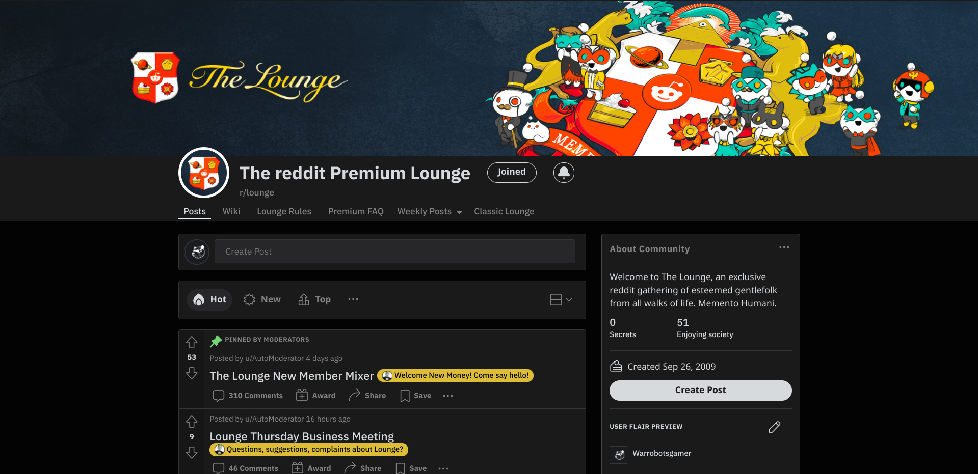 Ever wanted a sneek peek into r/Lounge? Here it is, in all it's glory. | Scrolller