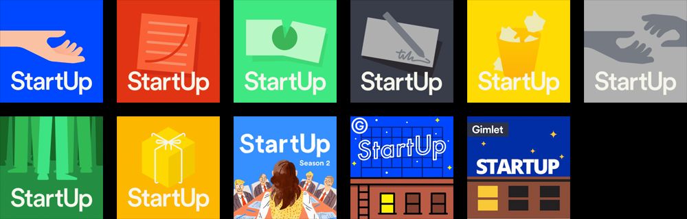 Evolution of StartUp Podcast artwork | Scrolller