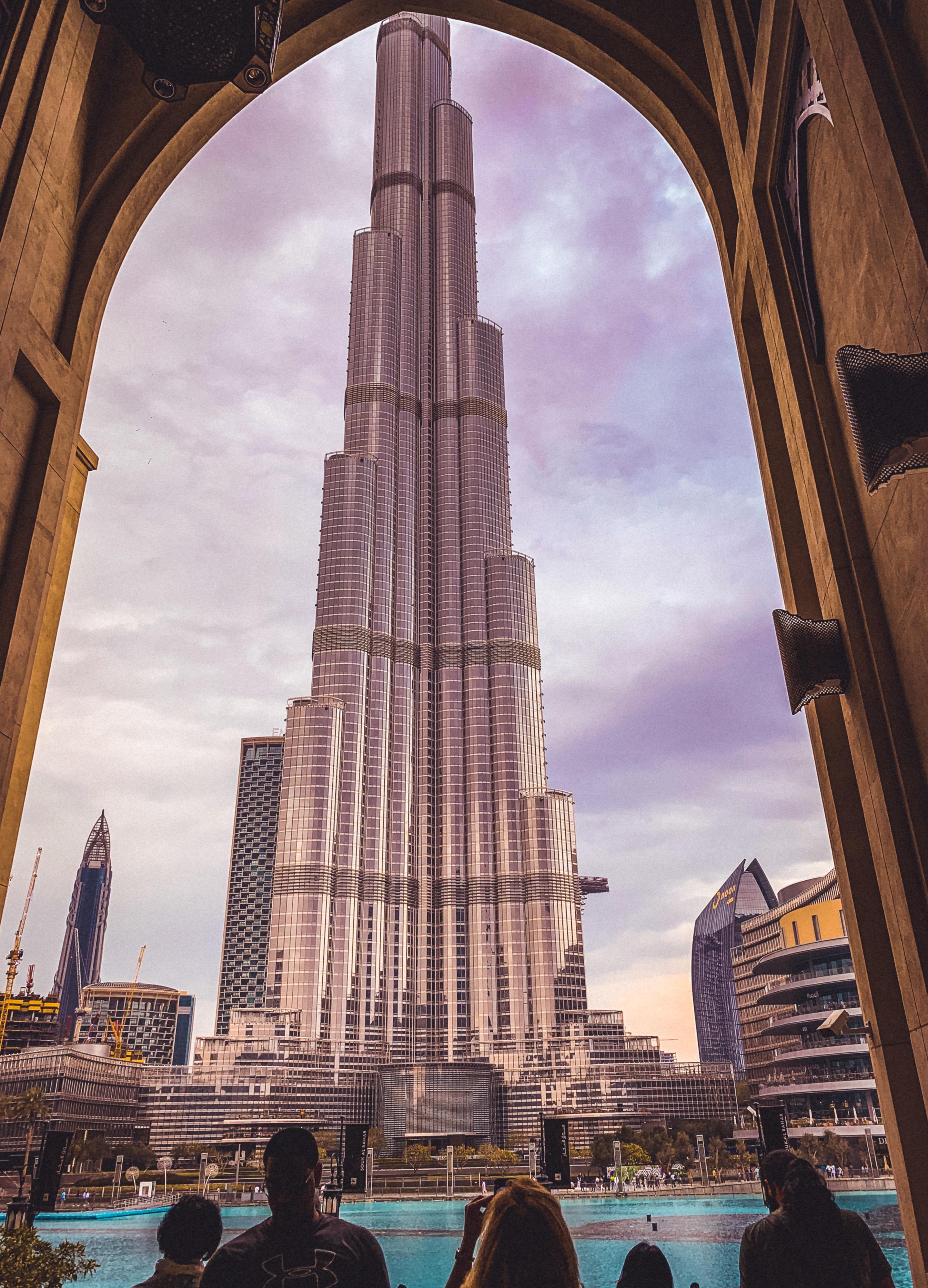 Exploring Dubai - View from Dubai Mall looking out on the Burj Khalifa | Scrolller