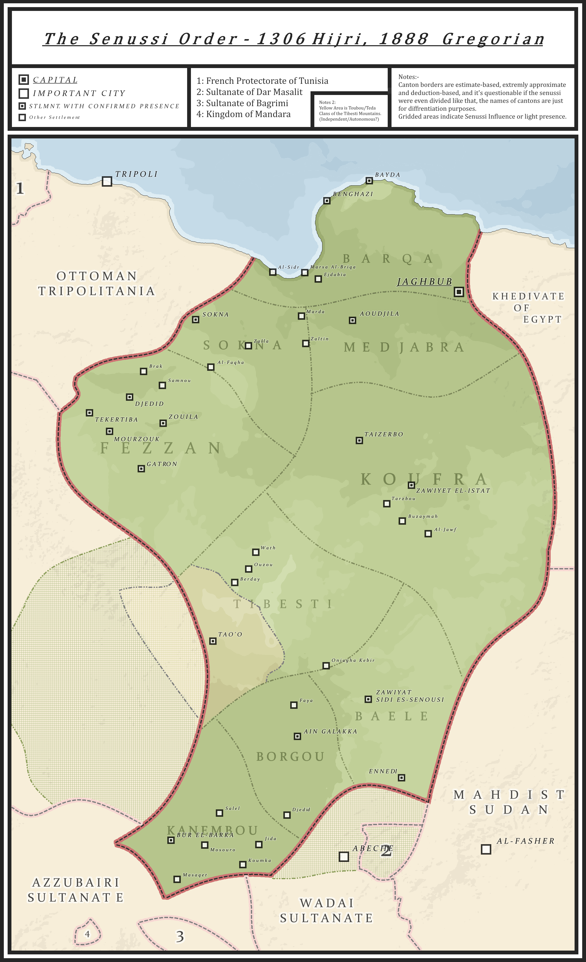 Extent of the Senussi order in Libya [OC] | Scrolller