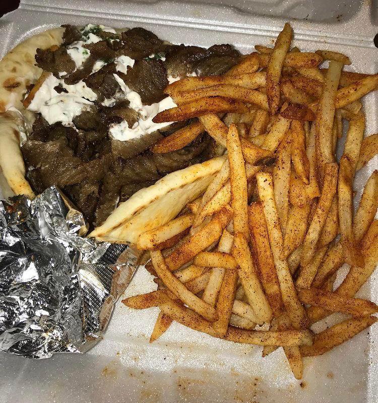 Extra stuffed gryo and seasoned fries | Scrolller