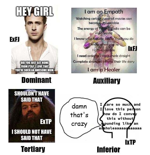 Extraverted Feeling in 4 Positions | Scrolller