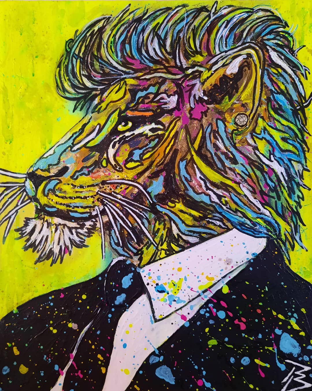 "Exude", Acrylic, Me, 2021 | Scrolller