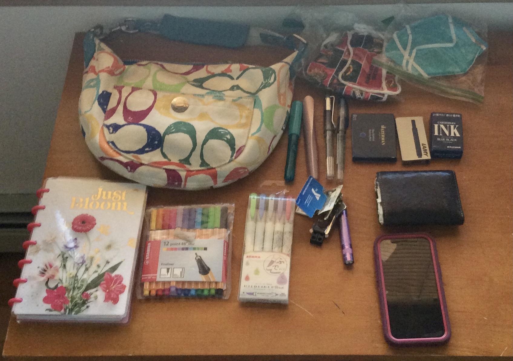 F/32/stationery addict bag dump | Scrolller