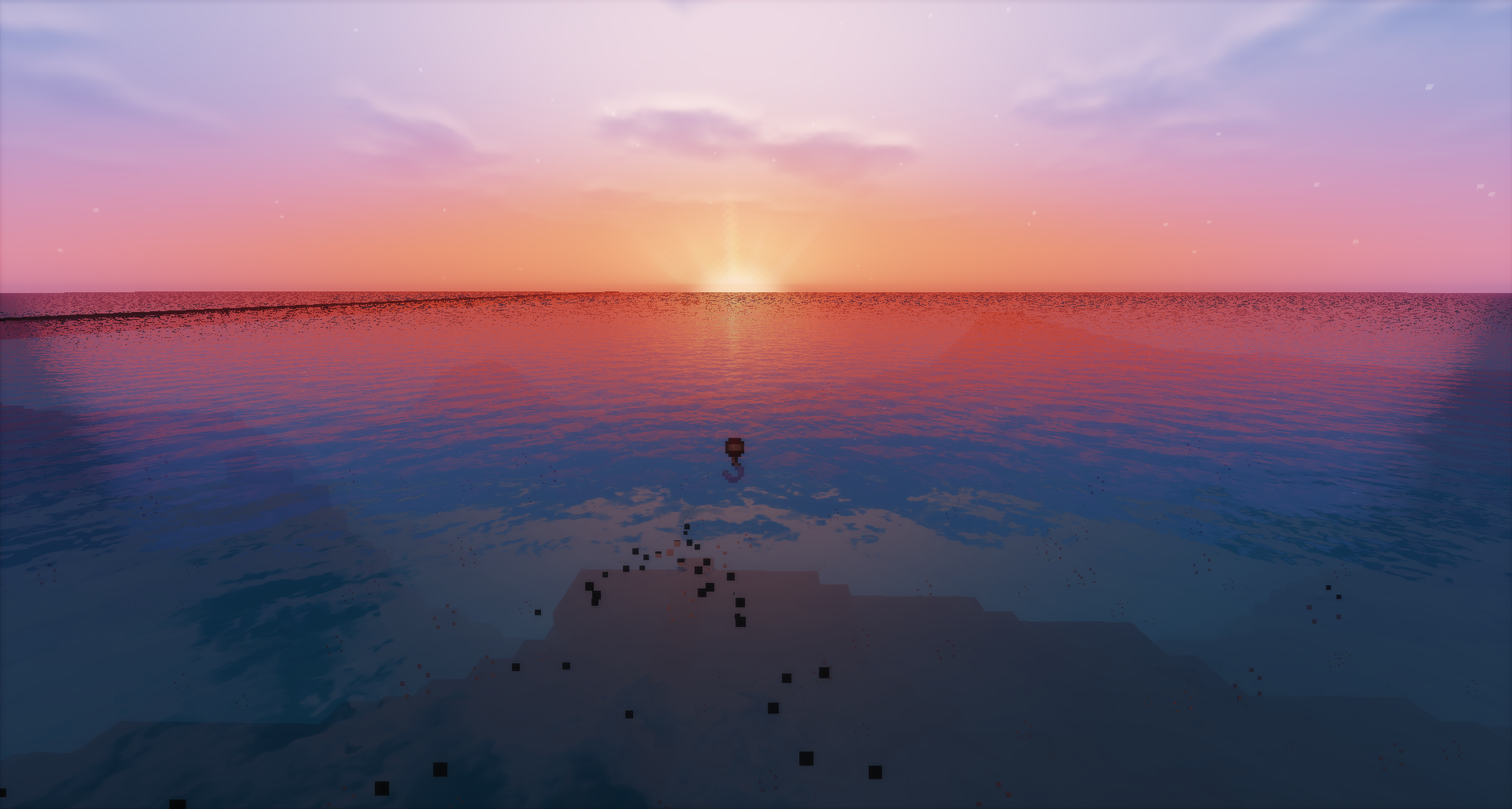 Faithful32 & Sildur's Vibrant Shaders on a seaside sunset | Scrolller