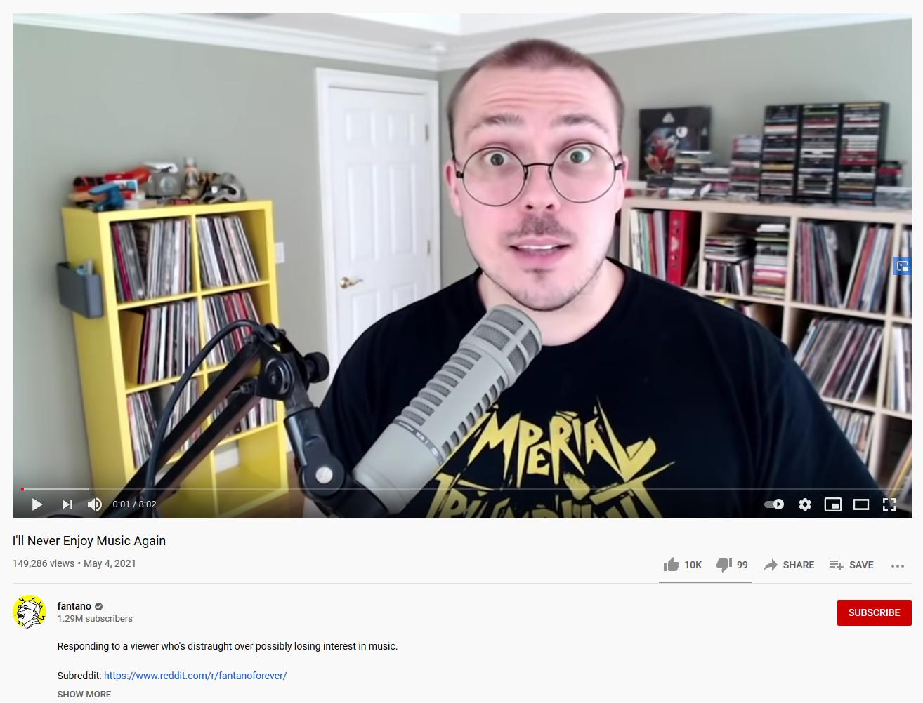 Familiar looking boxset behind his melon | Scrolller