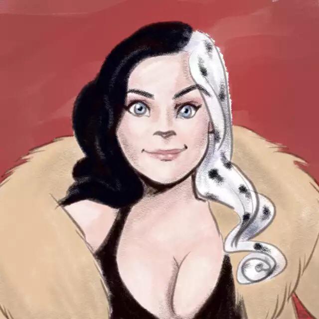 (Fan art) Beth Lily as Cruella De Vil | Scrolller