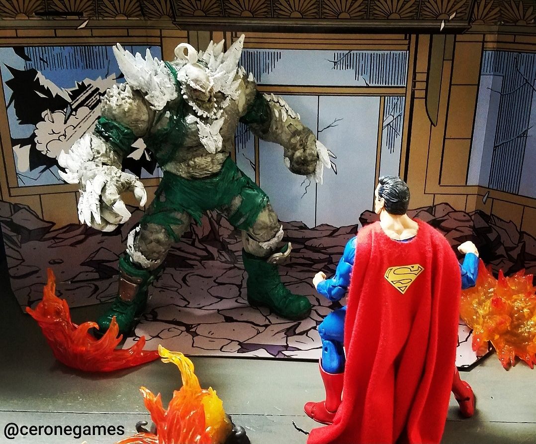 [Fan Art] Doomsday vs. Superman diorama | Scrolller