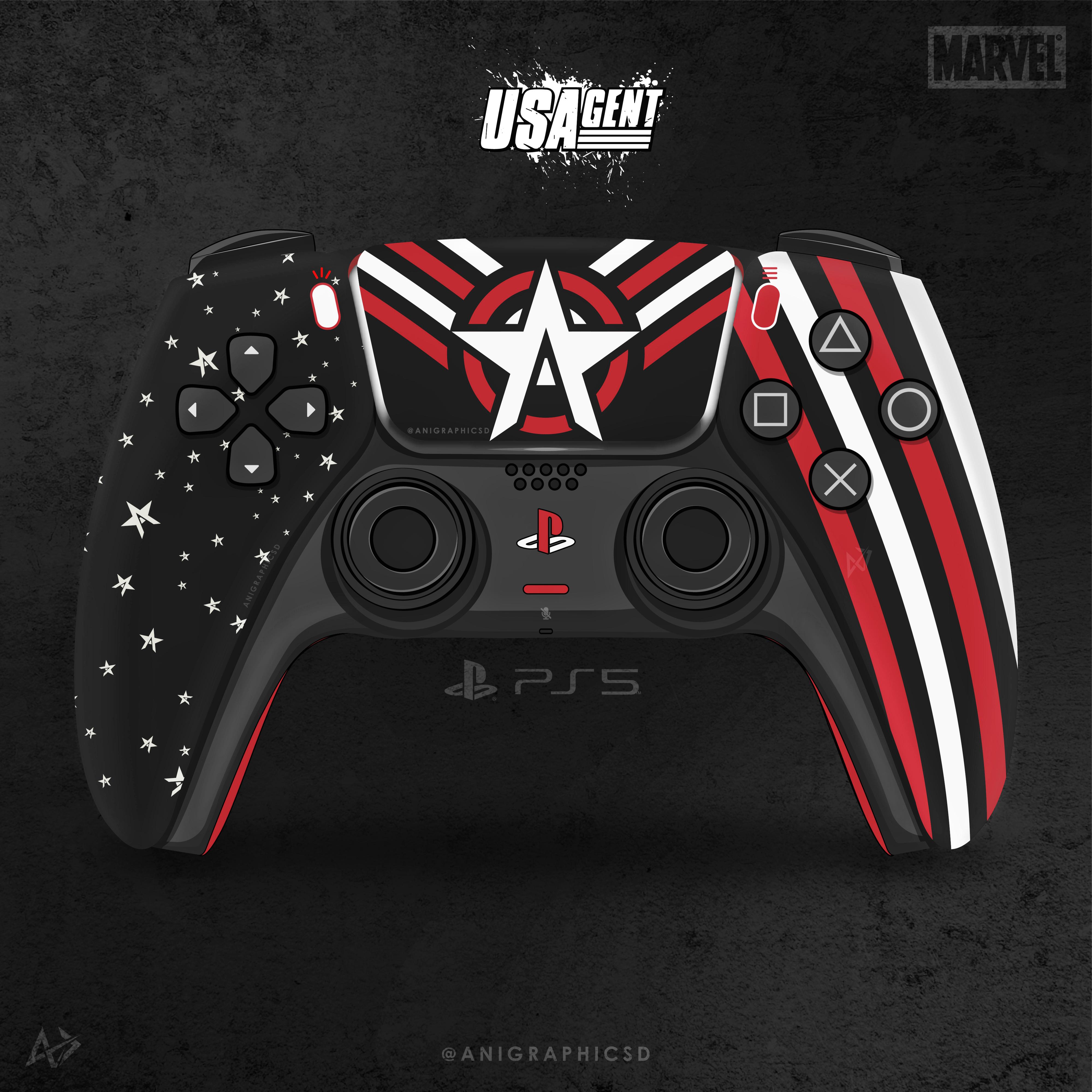 FanArt: US AGENT x Ps5 Dualsense Controller, SKIN created by me @anigraphicsd! | Scrolller