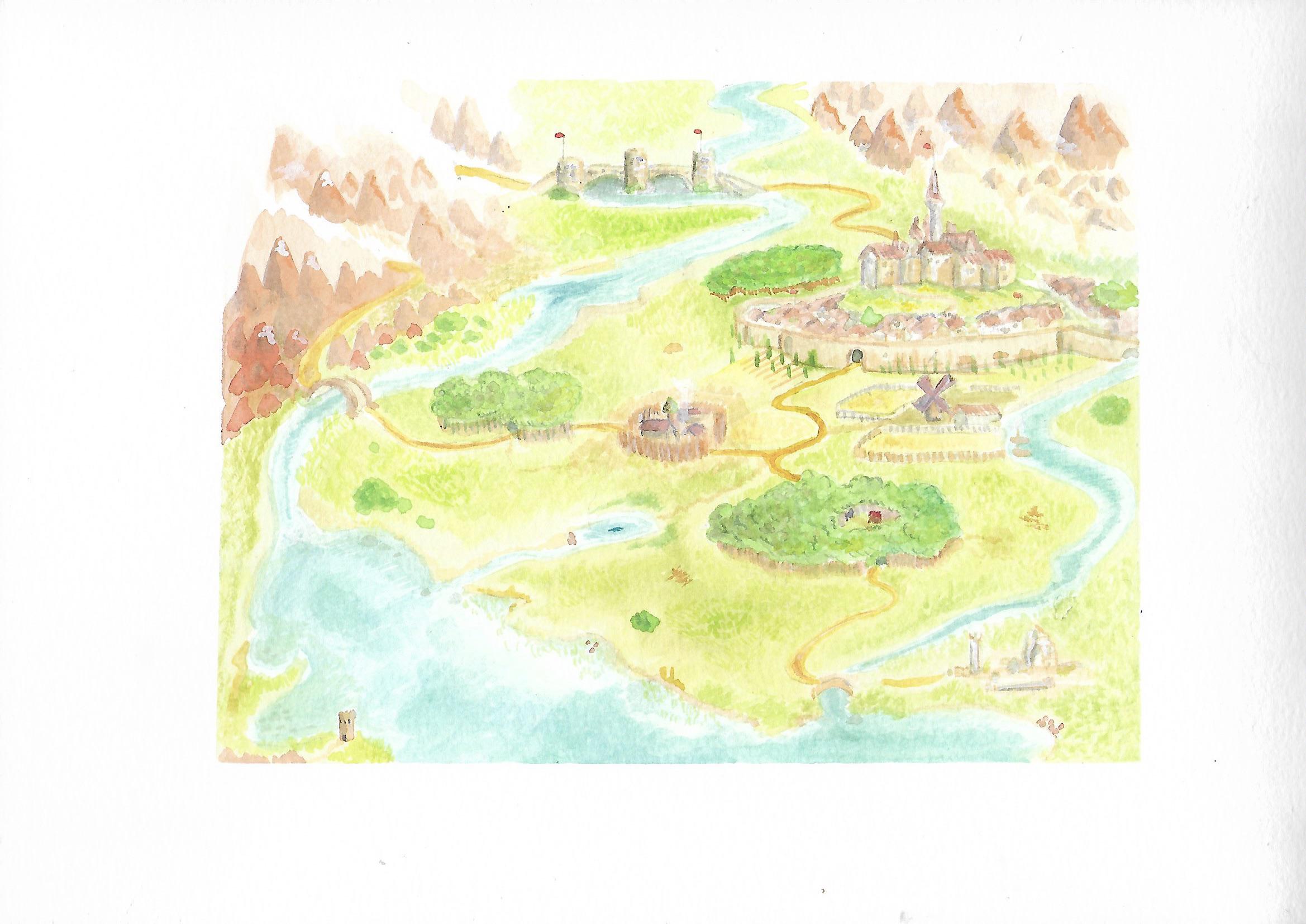 Fantasy map I drew last year. | Scrolller