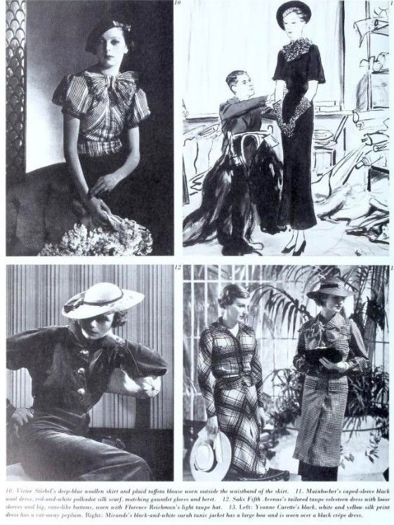 Fashions from Vogue 1934. | Scrolller