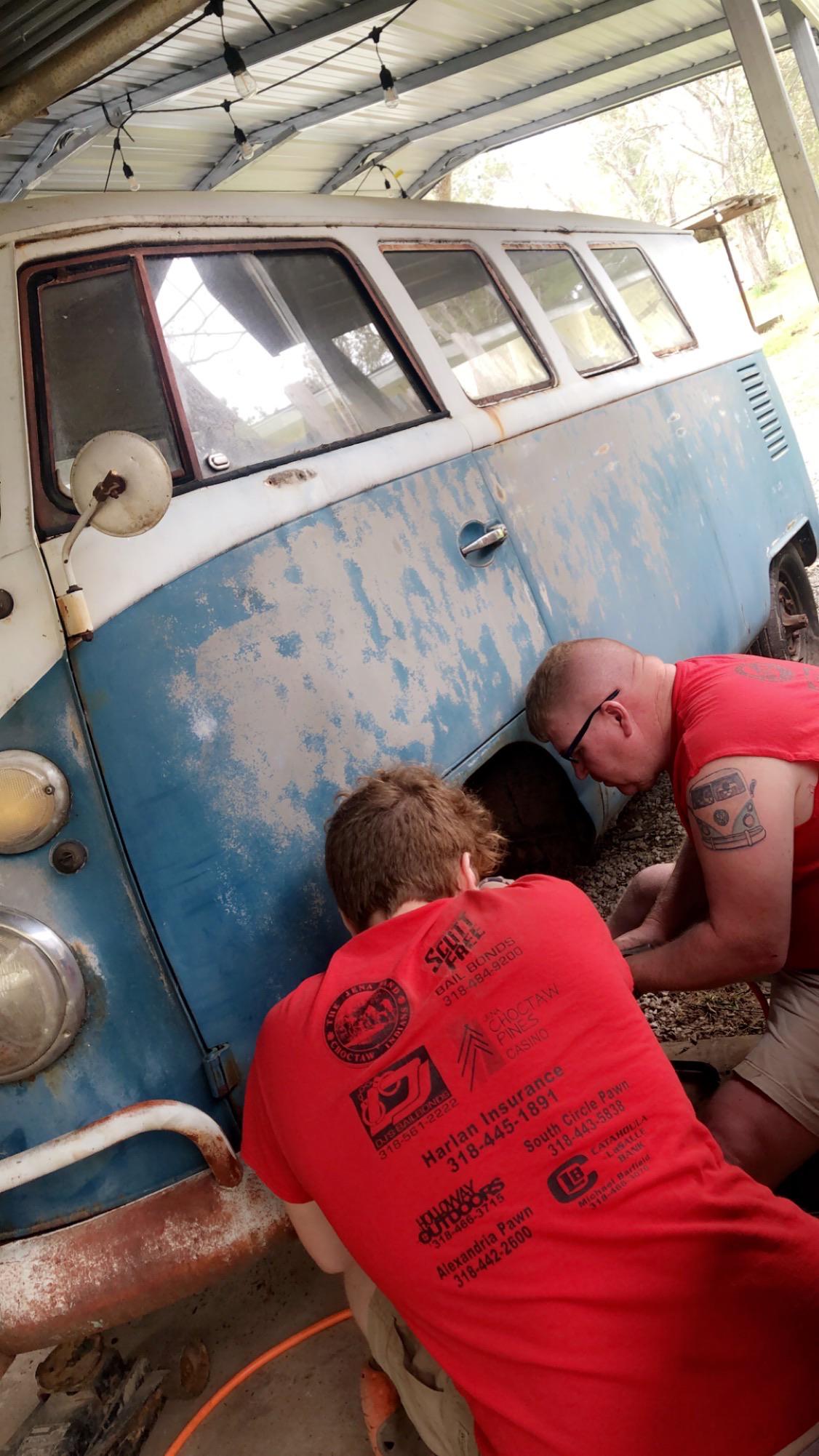 Father son time!! Mason learning his bus. | Scrolller