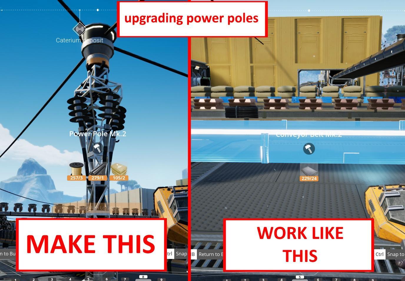 Feature request: Make power poles upgradeable like belts | Scrolller Feature request: Make power poles upgradeable like belts | Scrolller